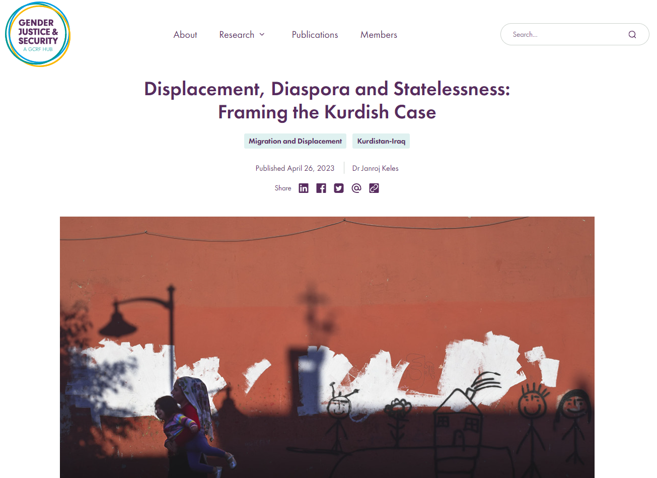 Displacement, Diaspora and Statelessness: Framing the Kurdish Case ...