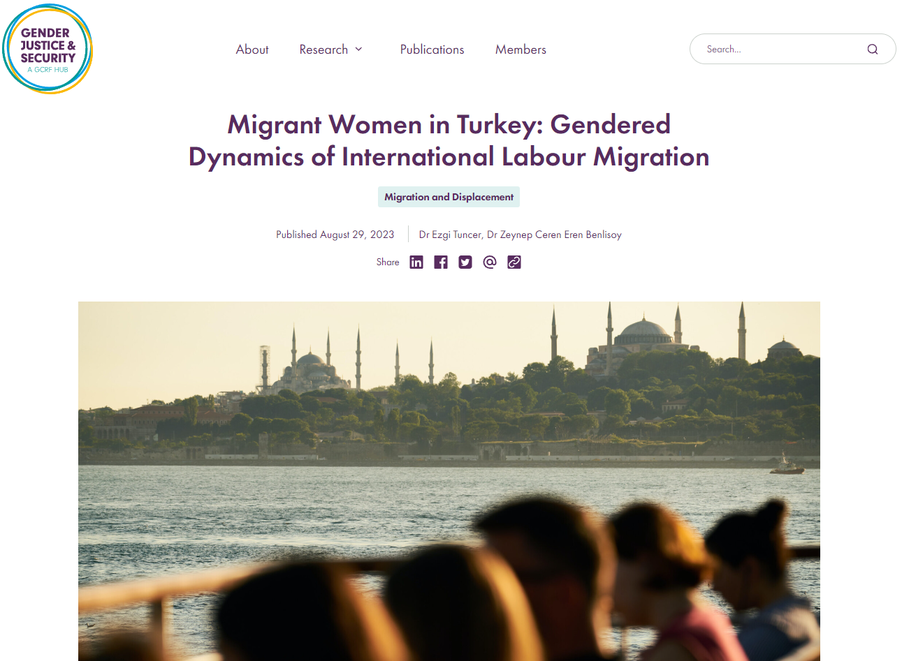 Migrant Women in Turkey: Gendered Dynamics of International Labour ...